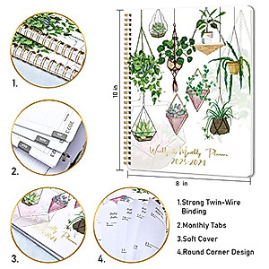 Planner 2023-2024 - July 2023-June 2024, Academic Planner 2023-2024, Weekly and Monthly Planner, 8'' x 10'', 2023-2024 Planner with Twin-Wire Binding, Flexible Cover, Perfect Daily Organizer
