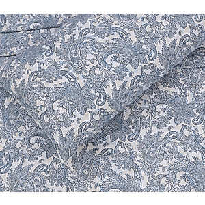 RUVANTI Flannel Sheets Full Size - 100% Cotton Brushed Flannel Bed Sheet Sets - Deep Pockets 16 Inches (fits up to 18") - All Seasons Breathable & Super Soft - Warm & Cozy - 4 Pcs - Aura