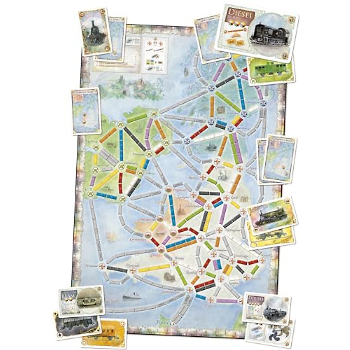 Ticket to Ride United Kingdom + Pennsylvania Board Game EXPANSION - Strategy Game, Family Game for Kids & Adults, Ages 8+, 2-5 Players, 30-60 Minute Playtime, Made by Days of Wonder