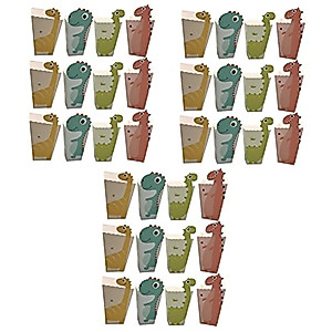 Vaguelly 72 Pcs Disposable Containers Bulk Popcorn Disposable Snack Containers Dinosaur Treat Bags Movie Popcorn Bucket Theater Popcorn Box Popcorn Mini Bags Portable Popcorn Holder Snacks