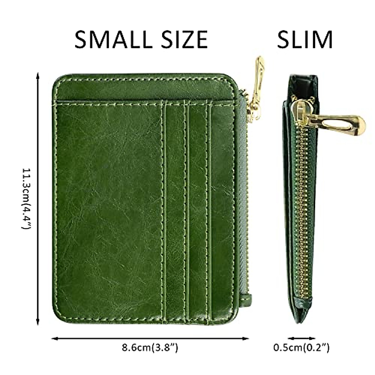 Padike Credit Card Holder Wallet Credit Card Holder for Women Slim Wallet for Women Card Wallets for Women (Green)