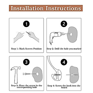 Kruodop 13 Pack Wall Hooks Wall Mounted Coat Hooks for Hanging Heavy Duty, Black Towel Hooks, Metal Double Coat Hanger with Screws Cup Retro for Coats, Handbags, Towels, Hat, Backpack