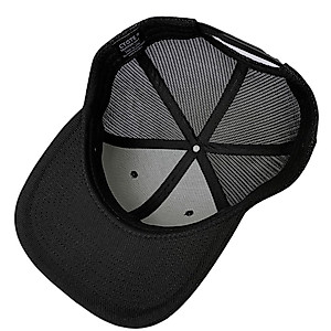 CYGTE XL, XXL Mens Oversize Extra Large Snapback Trucker Hat Mesh Adjustable Baseball Cap Blank Plain Cool Work Ball Caps for Big Heads -Black