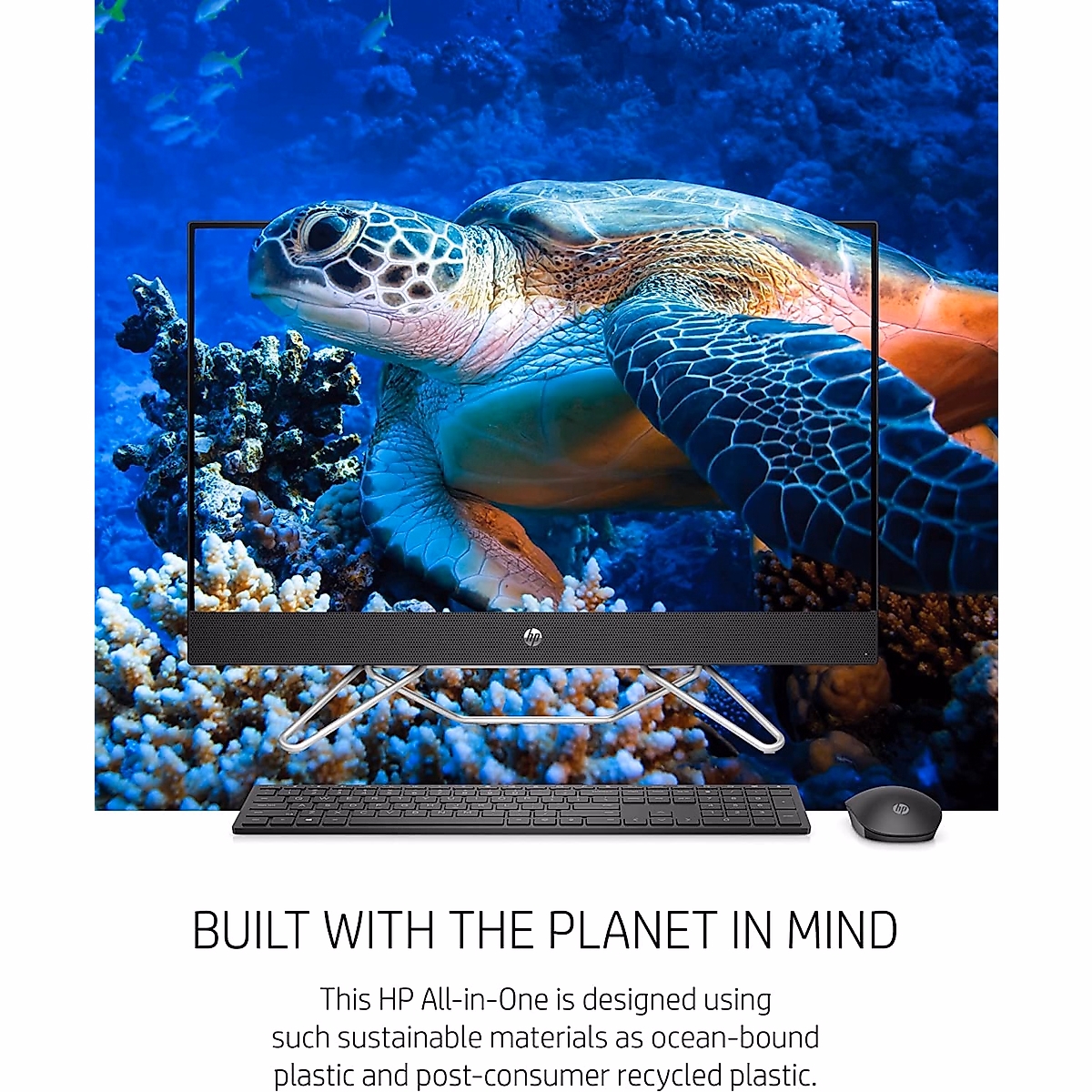HP 27" FHD All-in-One Desktop, Intel Core i7-1255U Processor, 32GB RAM 1TB SSD, WiFi, Bluetooth, Webcam, Wireless Keyboard & Mouse, Windows 11 Pro, Black