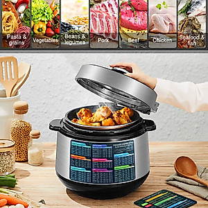 Instant Pot Cheat Sheet Magnet Set, Instapot Accessories, Cook Times Chart, Pressure Cooker Accessories Cook Times, Instant Pot Cheat Sheet Quick Reference Guide Instapot Times Cookbook Magnets