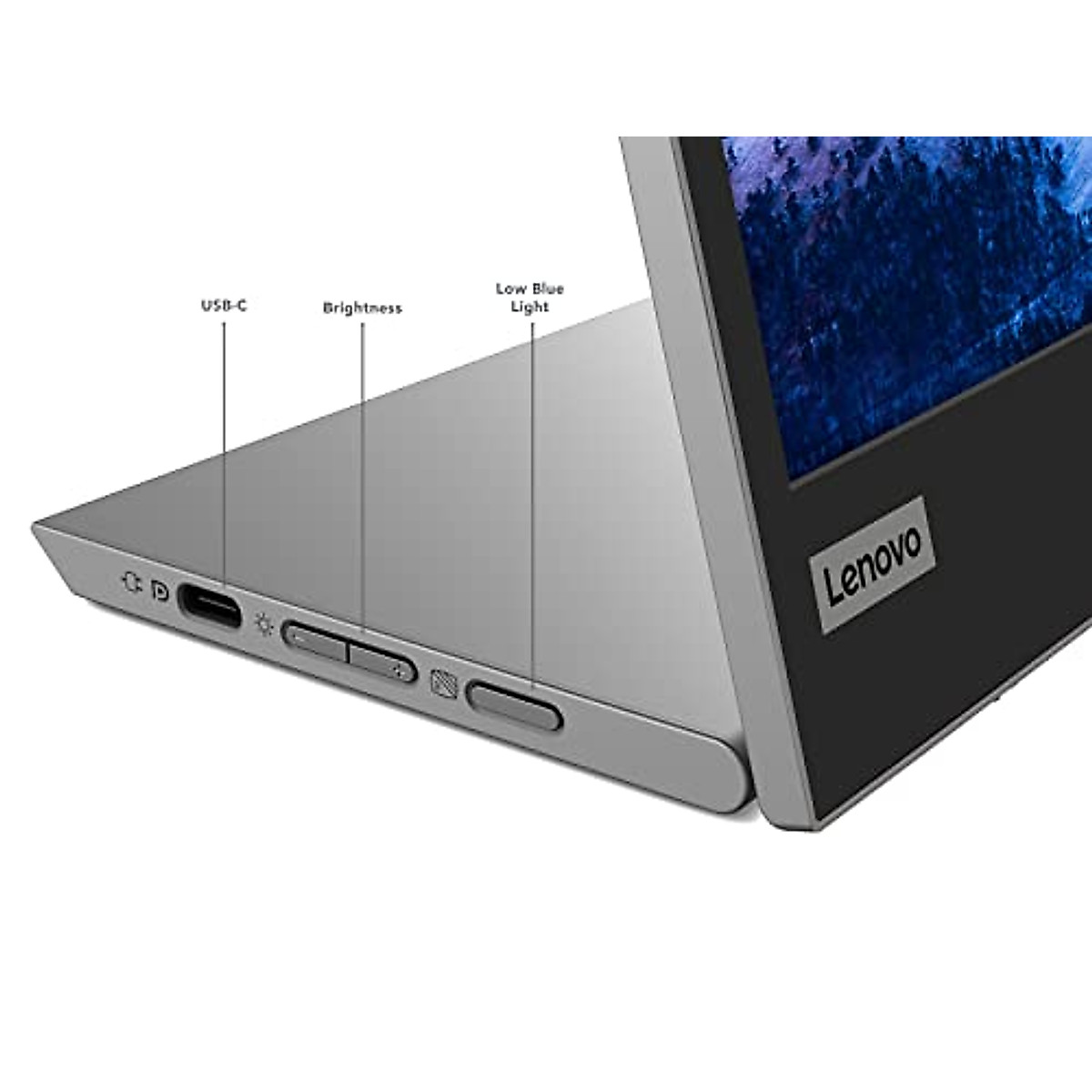 Lenovo L15 – Mobile Monitor - 15.6" FHD Display - 60Hz - 6ms–14ms Response Time - Low Bluelight Certified - Foldable Stand - USB Type-C 3.2 Gen 1 - USB 2.0