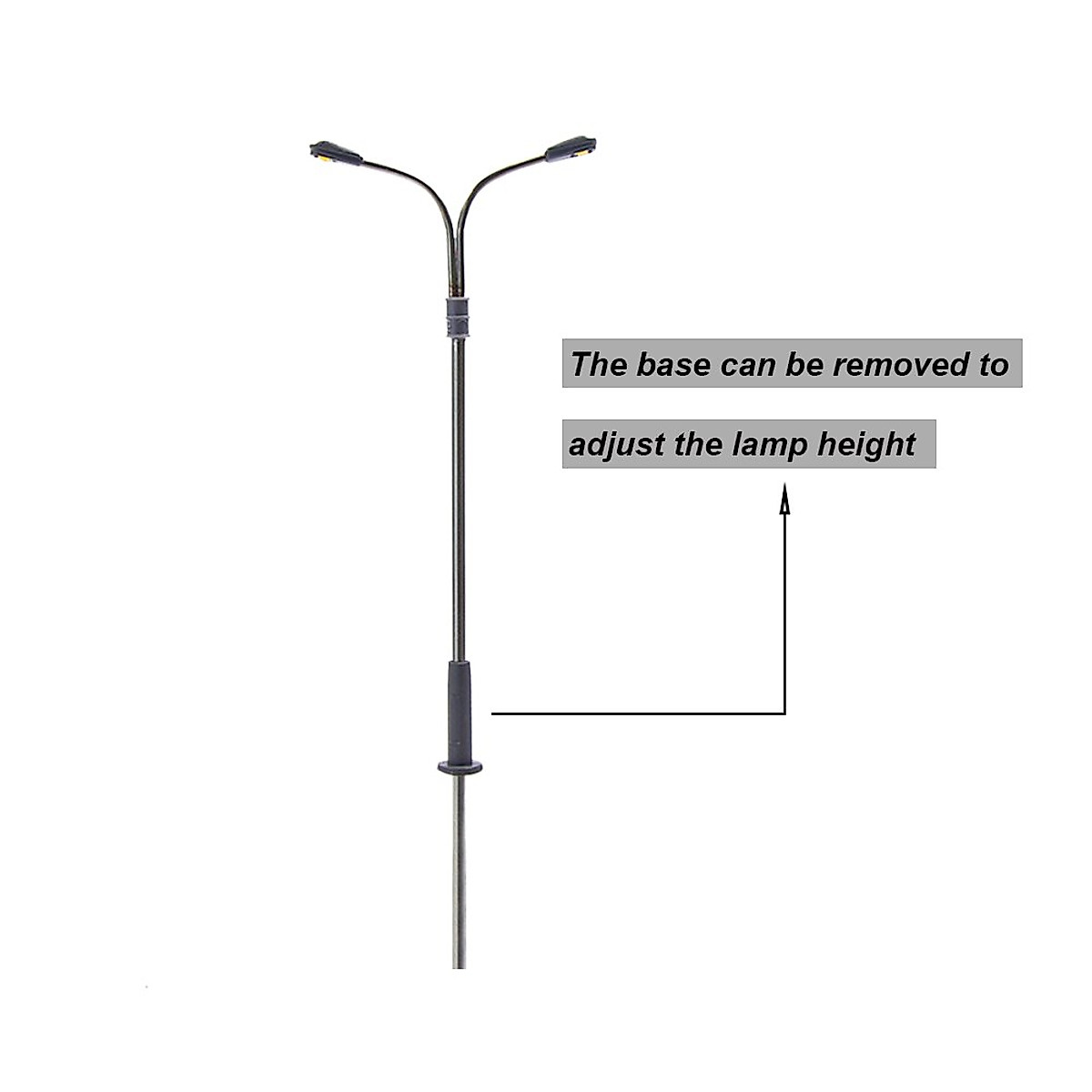 LQS13W 10pcs Model Railway Train Lamp Post Street Lights HO OO TT Scale LEDs New