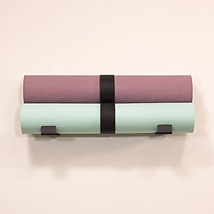 StoreYourBoard Yoga Mat Storage Rack, Foam Roller, Exercise Fitness Bands, Wall Hooks Gym Organizer