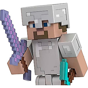 Mattel Minecraft Toys | Story Pack with 4 Action Figures and Accessories | Cave Conflict with Steve and Skeleton | Collectible Gift for Kids (Amazon Exclusive)