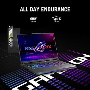 ASUS ROG Strix G16 Gaming Laptop 2024, 16" 240Hz QHD+, Intel 14th Gen Core i9-14900HX (Up to 5.8GHz), GeForce RTX 4060, 32GB DDR5, 1TB SSD, Backlit KB, Wi-Fi 6E, Win11 Pro & MS Office Lifetime License