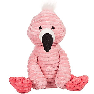 Apricot Lamb Toys Plush Corduroy Flamingo Stuffed Animal Soft Cuddly Perfect for Child (Corduroy Flamingo 8.5 Inches)