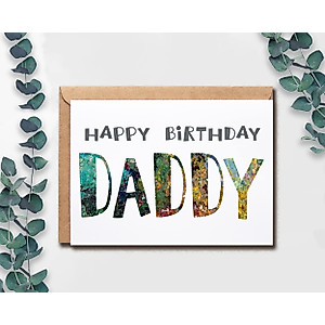 Happy Birthday Daddy - Daddy Birthday Card - Daddy Card - Card For Daddy Modern - Daddy Birthday Card - Card For Daddy