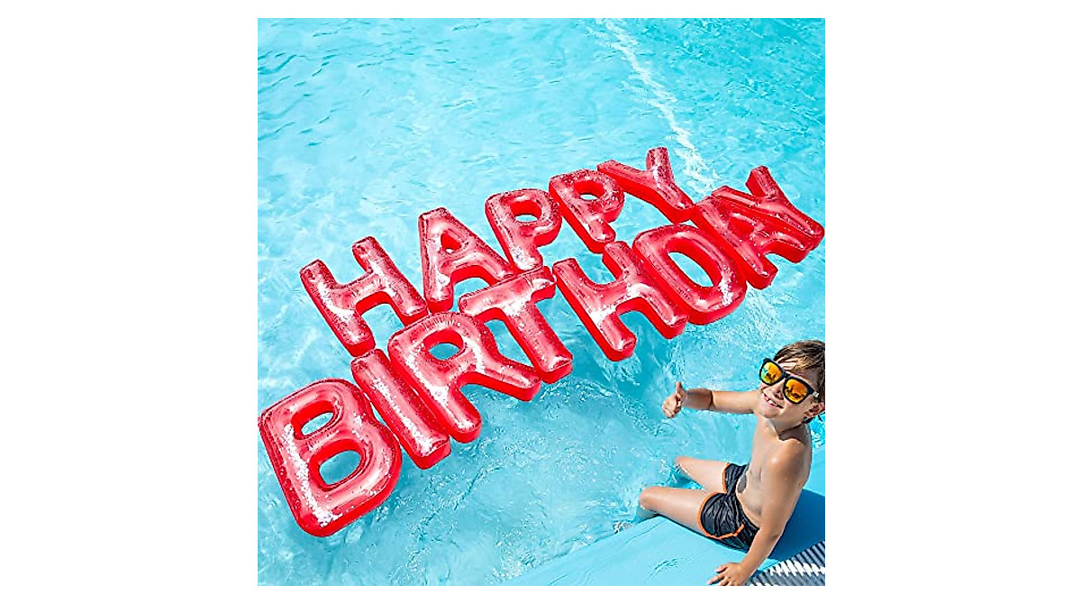 Celebrate with Large Happy Birthday Pool Floats - Fun Summer Decor