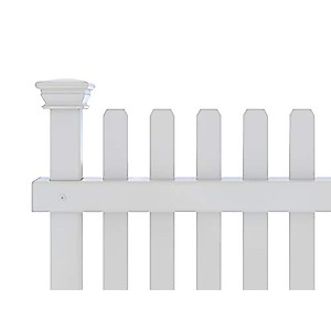 Zippity Outdoor Products ZP19056 No Dig Roger Rabbit Garden Fence (3 Pack), White, 24" W x 22" H