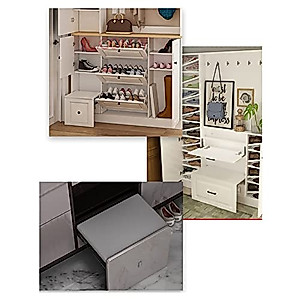 Conceal Folding Seat Stool Bracket Hinge, Shoe Cabinet Wardrobe Closet Stool Furniture Hardware Accessories.