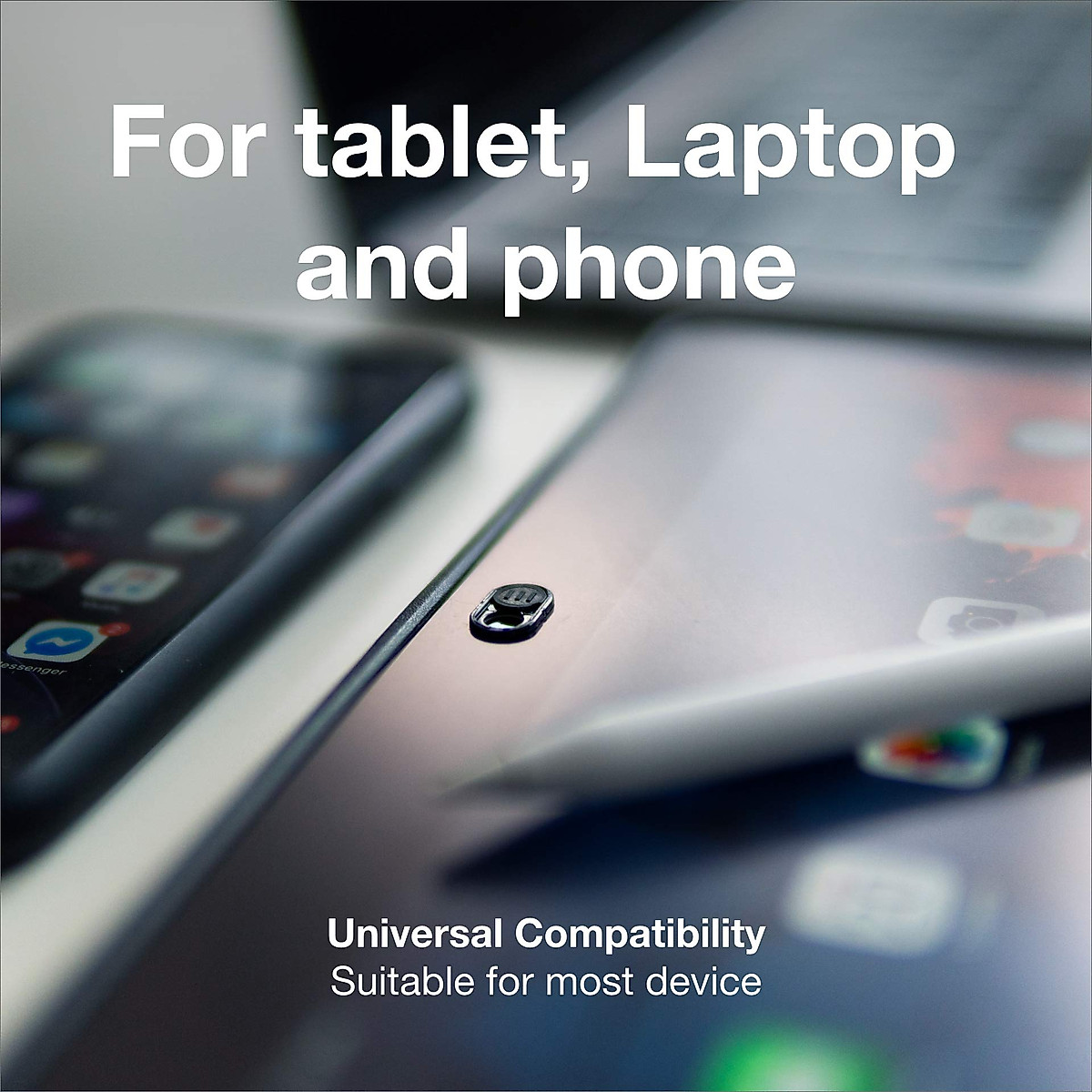 Privise Webcam Cover | PC, Smartphone & Laptop Camera Cover • Made in Germany • Compatible for MacBook, iMac & iPhone • Strong Webcam Sticker • Effective Privacy Protection • Ultra Thin (White) • 5pc