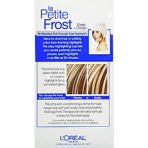 L'Oreal Paris Le Petite Frost Pull-Through Cap Highlights For Short Hair, H55 Creme Caramel