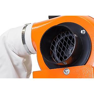 WEN DC3401 5.7-Amp 660 CFM Rolling Dust Collector with 12-Gallon Bag and Optional Wall Mount , Black