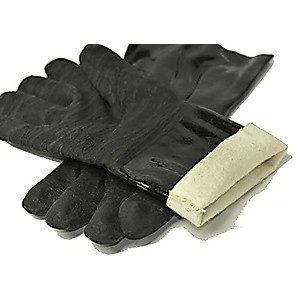 G & F Products 8119-13Inch Cooking Gloves Food Safe No BPA Insulated Waterproof, Oil Proof Heat Resistant BBQ, Smoker, Grill, and Outdoor Neoprene Material, 13 Inch Long, Black