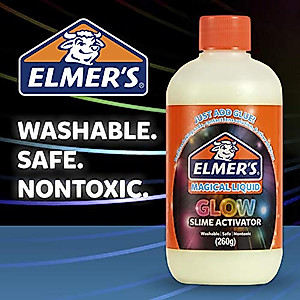 Elmer’s Metallic Slime Activator | Magical Liquid Glue Slime Activator, 8.75 FL. oz. Bottle - Great for Making Metallic Slime