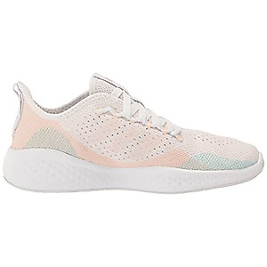 adidas Women's Fluidflow 2.0 Running Shoe, FTWR White/Almost Pink/Bliss Orange, 8