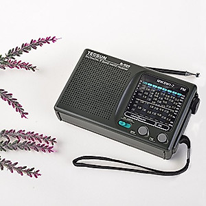 TECSUN R-909 AM/FM/SM/MW (9 Bands) Multi Bands Radio Receiver Broadcast with Built-in Speaker