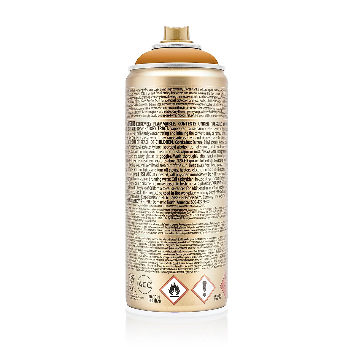 Montana Cans GOLD Spray Paint, 400ml, Terra