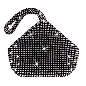 CROWN GUIDE Women's Vintage Evening Bags Clutches Bling Beaded Wedding Party Gowns Formal Prom Purses Handbags With Wristlet Gold