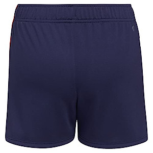 adidas Girls' Big AEROREADY 3-Stripe Pacer Mesh Short, Collegiate Navy, L (14)