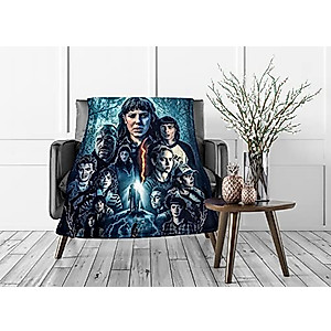 Blankets for Adults Stran.ger Thin.gs Blanket Soft Throw Blankets for Bed Flannel Fleece Throw Blanket for Adults Blankets for Kids Stran.ger Things Blanket Warm Blanket All Season 50"X 40"