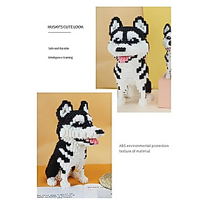 BDYDT Dog Husky Micro Building Blocks Set（2524PCS） Gift for Adults and Kids