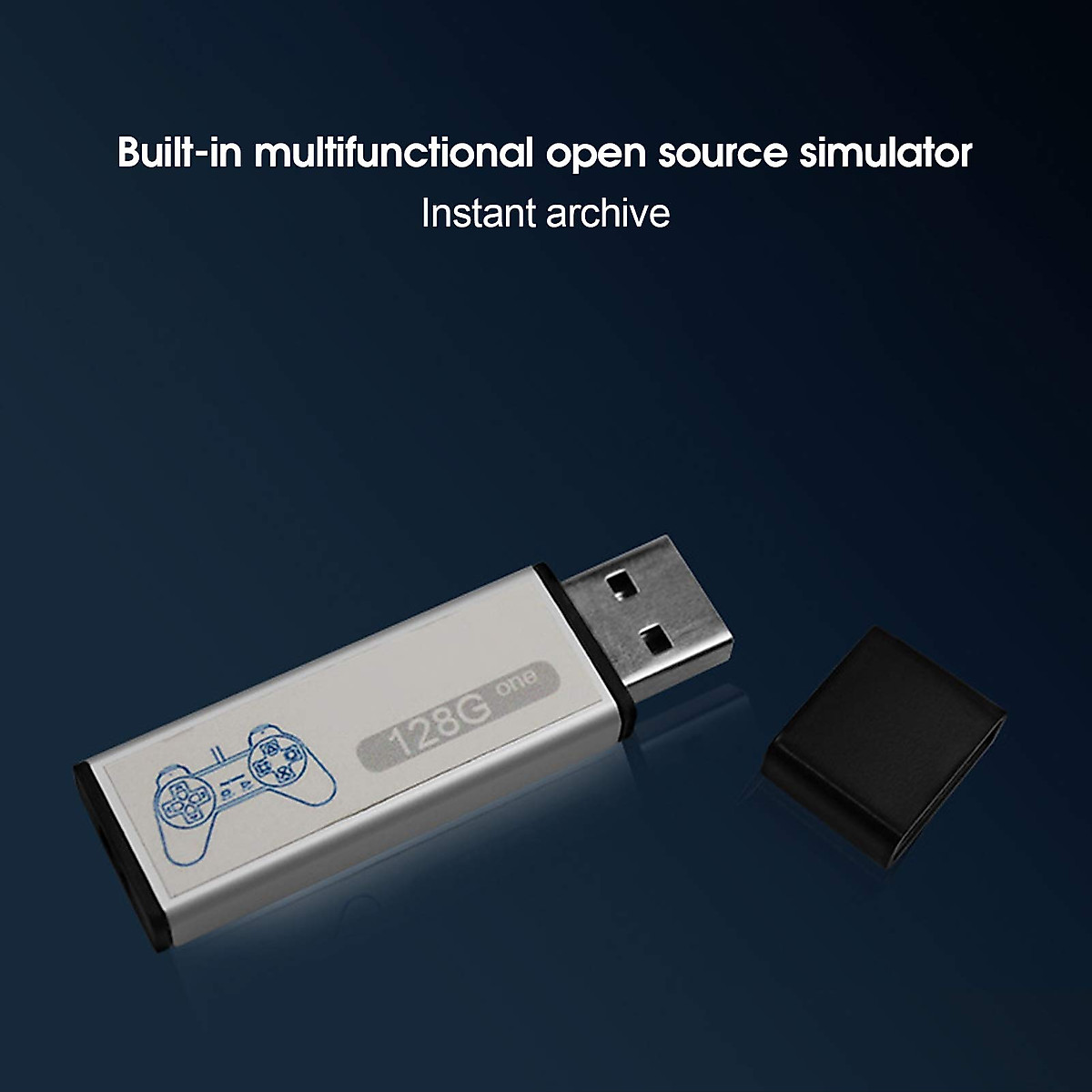 128GB Game Expansion Memory Stick Game Enhancer with Direct Connection Support Double Play for PS1 Mini dn Game Box