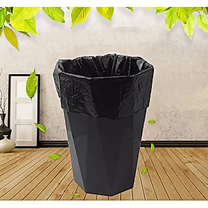 Black Trash Bag,Gereen 2 Gallon Black Trash bag Garbage Bag Trash Can Liner (2 Gallon (150 Count), Black)