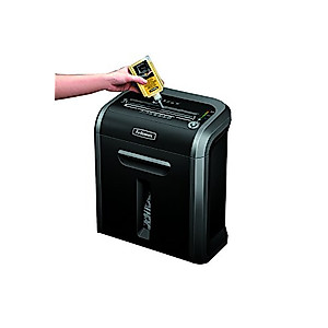 Fellowes 14C10 14-Sheet Cross-Cut Home Office Paper Shredder & Powershred Performance Shredder Oil, 16 oz. Extended Nozzle Bottle (3525010)