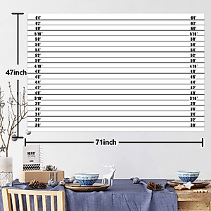 Mugshot Police Lineup Height Charts Banner Accurate Measurements Theme Decor for Girls Bridal Shower Birthday Party Wedding Bachelorette Party Supplies Night Out Party Decorations Backdrop Background
