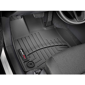 WeatherTech Custom Fit FloorLiners for Toyota RAV4, RAV4 Hybrid, Venza - 1st Row (4415161), Black