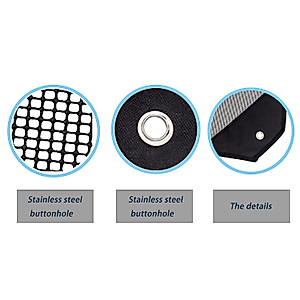 Perfitel AC mesh Cover for Outside Units (Black, 36"x 36")- Central Air Conditioner Cover for Outside Unit-Top Universal Outdoor AC Cover Defender-All Season Universal Mesh Air Conditioner Cover…