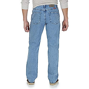 Wrangler Men's Regular Fit 5-Pocket Jeans (Light Indigo Wash, 36 x 29)