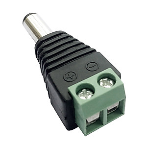 10 Male 12v DC Power Jack Adapter Connector for Led Strip CCTV Camera