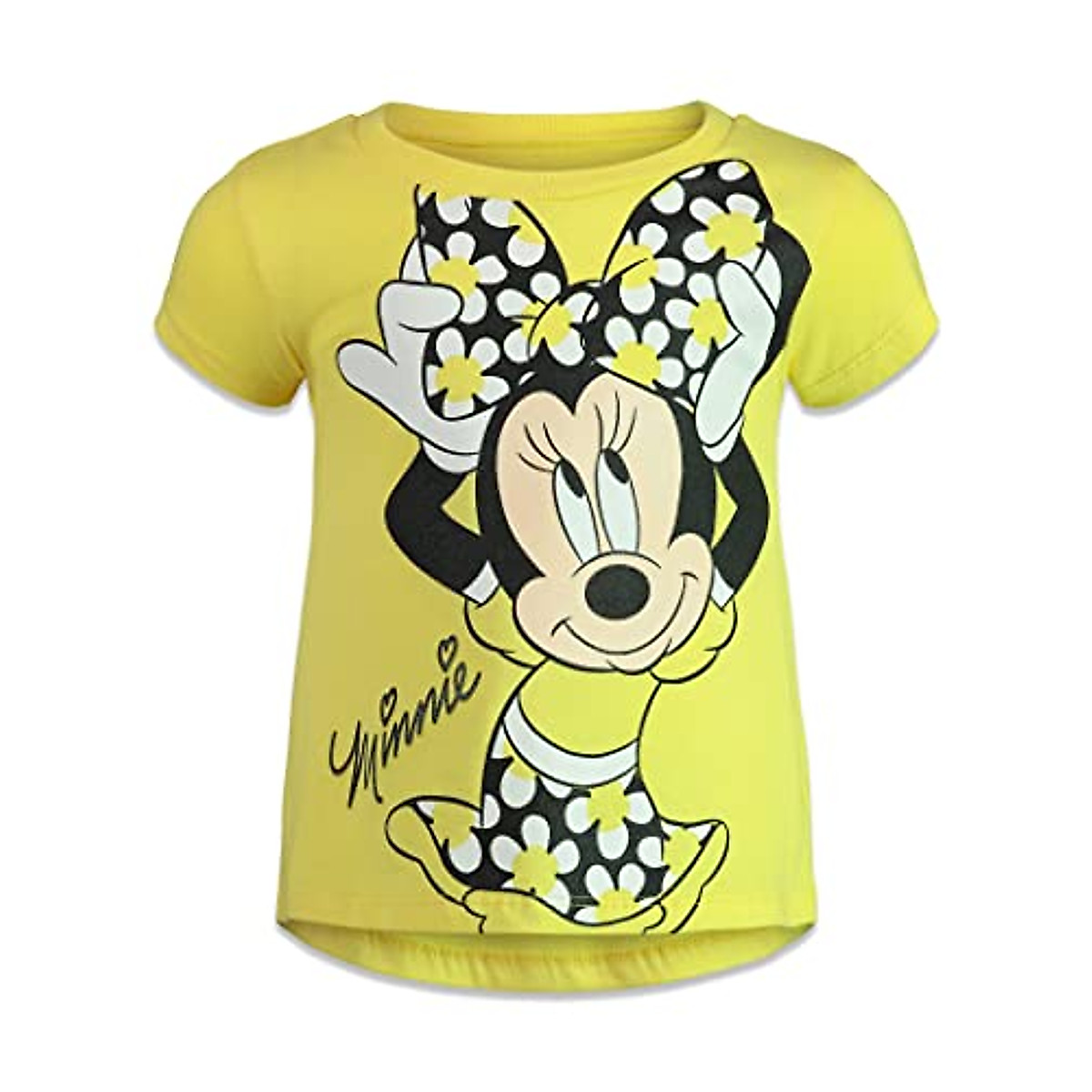 Disney Mickey Mouse Minnie Mouse Little Girls 4 Pack T-Shirts 6-6X