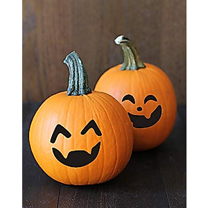 Halloween Pumpkin Stickers Crafts Decorations -Make Your Own Jack-O-Lantern - Trick or Treat Party Supplies 64Ct