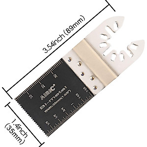 AIRIC 20pcs Bi-Metal Oscillating Tool Blades for Metal Multitool Saw Blades Quick Release, Fits Dewalt Fein Black&Decker Bosch Craftsman Milwaukee, etc Tools