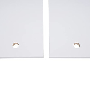 LOYALHEARTDY Wall Mount Ladder Desk Industrial Computer Desk with Shelves White and Gold Desk Writing Study Table Home Office Computer Table 3-Tier Wall Ladder Desk