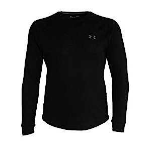 Under Armour Men's UA Waffle Crew Long Sleeve MD Black