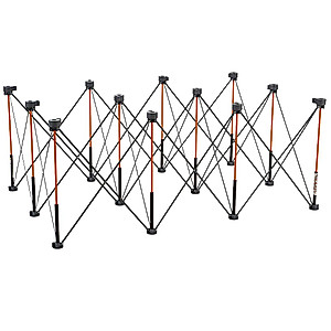 BORA Centipede CK12S 30 inch height Portable Work Stand, Includes 4 X-Cups, 4 Quick Clamps, Carry Bag, Portable Work Support Sawhorse, 4Ft x 6Ft, 30 inch work height, 4500lb weight capacity , Orange