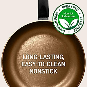 NutriChef 12-Piece Nonstick Kitchen Cookware Set - Professional Hard Anodized Home Kitchen Ware Pots and Pan Set, Includes Saucepan, Frying Pans, Cooking Pots, Dutch Oven Pot, Lids, Utensil -