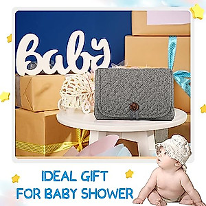 2 Sets PHOEBUS BABY Portable Changing Pad Travel - Waterproof Compact Diaper Changing Mat - Lightweight & Foldable Changing Station, Newborn Shower Gifts