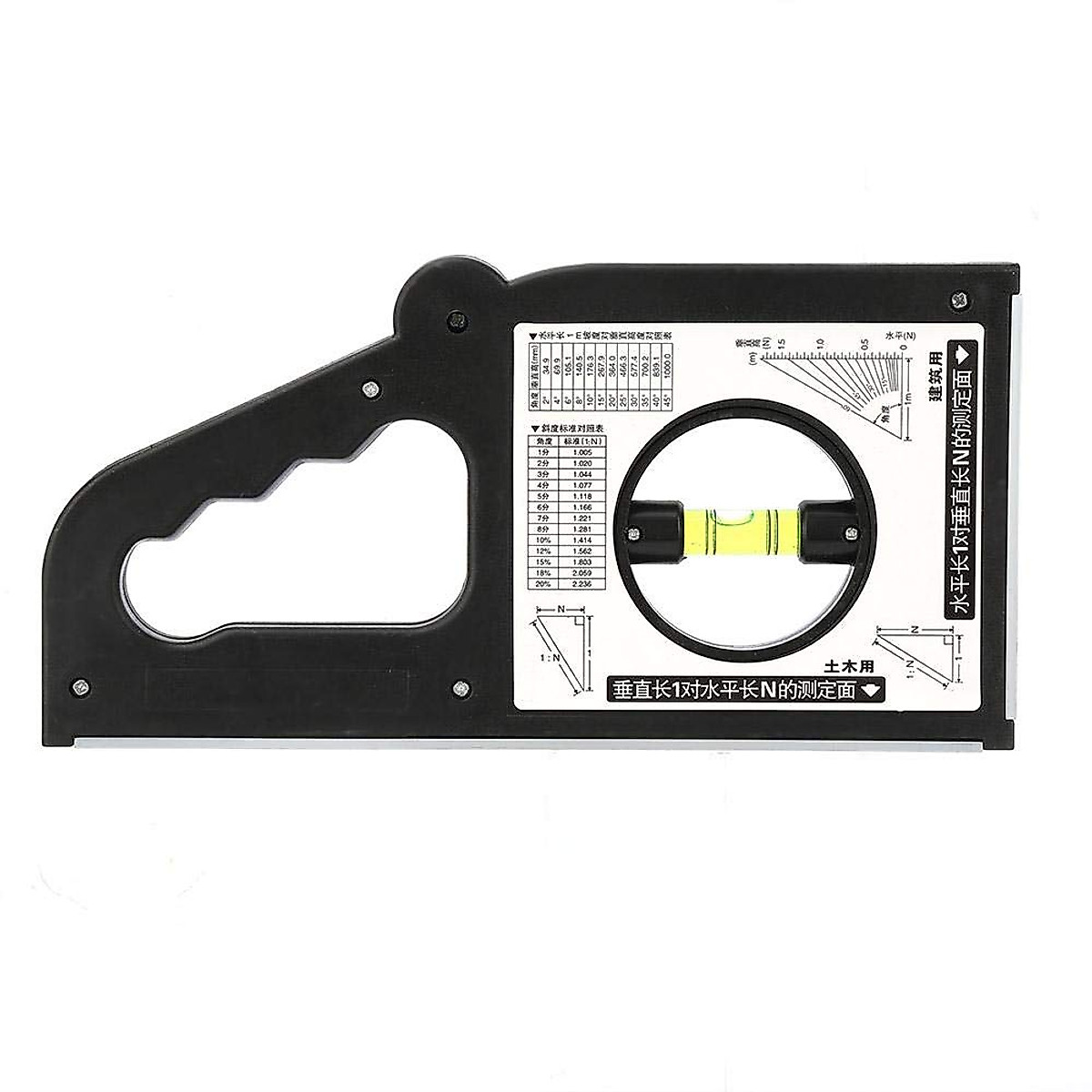 Engineering Inclinometer, Universal Slope Measuring Ruler Multifunction Angle Meter Gauge Measuring Instrument for Household Industrial Use