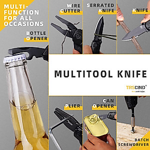 TRSCIND Pocket Knife Multitool, Gifts for Men Him Dad Husband, Valentines Day Anniversary Birthday Gifts Idea for Him, Cool Gadgets for Outdoor Survival Fishing, Camping Accessories
