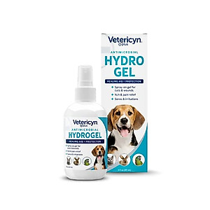 Vetericyn Plus Dog Wound Care Hydrogel Spray | Healing Aid and Wound Protectant, Sprayable Gel to Relieve Dog Itchy Skin, Safe for All Animals. 3 Ounces